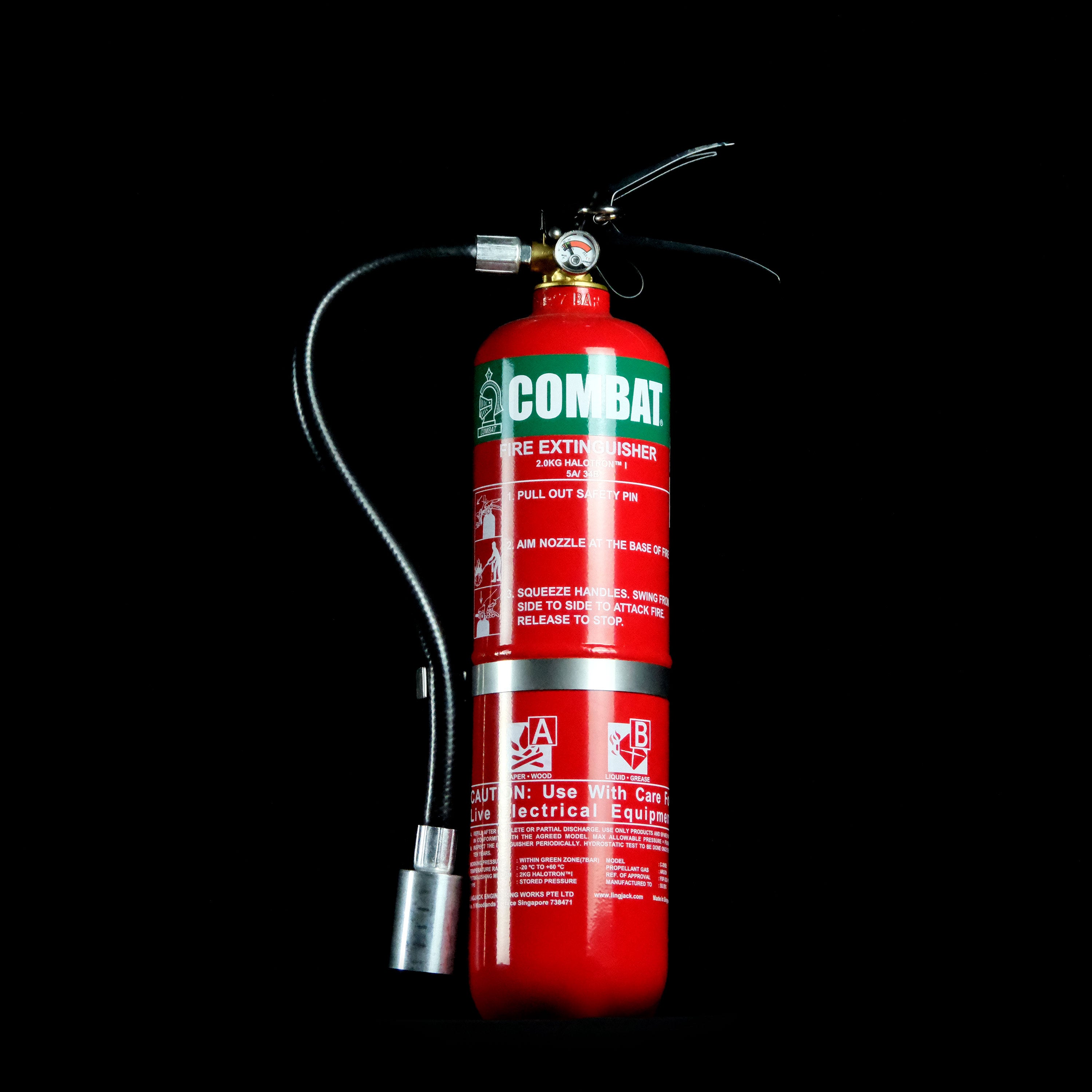 Halotron Fire Extinguisher – COMBAT Brand Fire Extinguishers