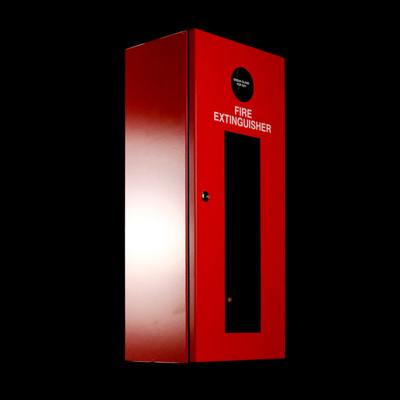 Cabinet For Large Fire Extinguisher (Lock & Key) – COMBAT Brand Fire ...