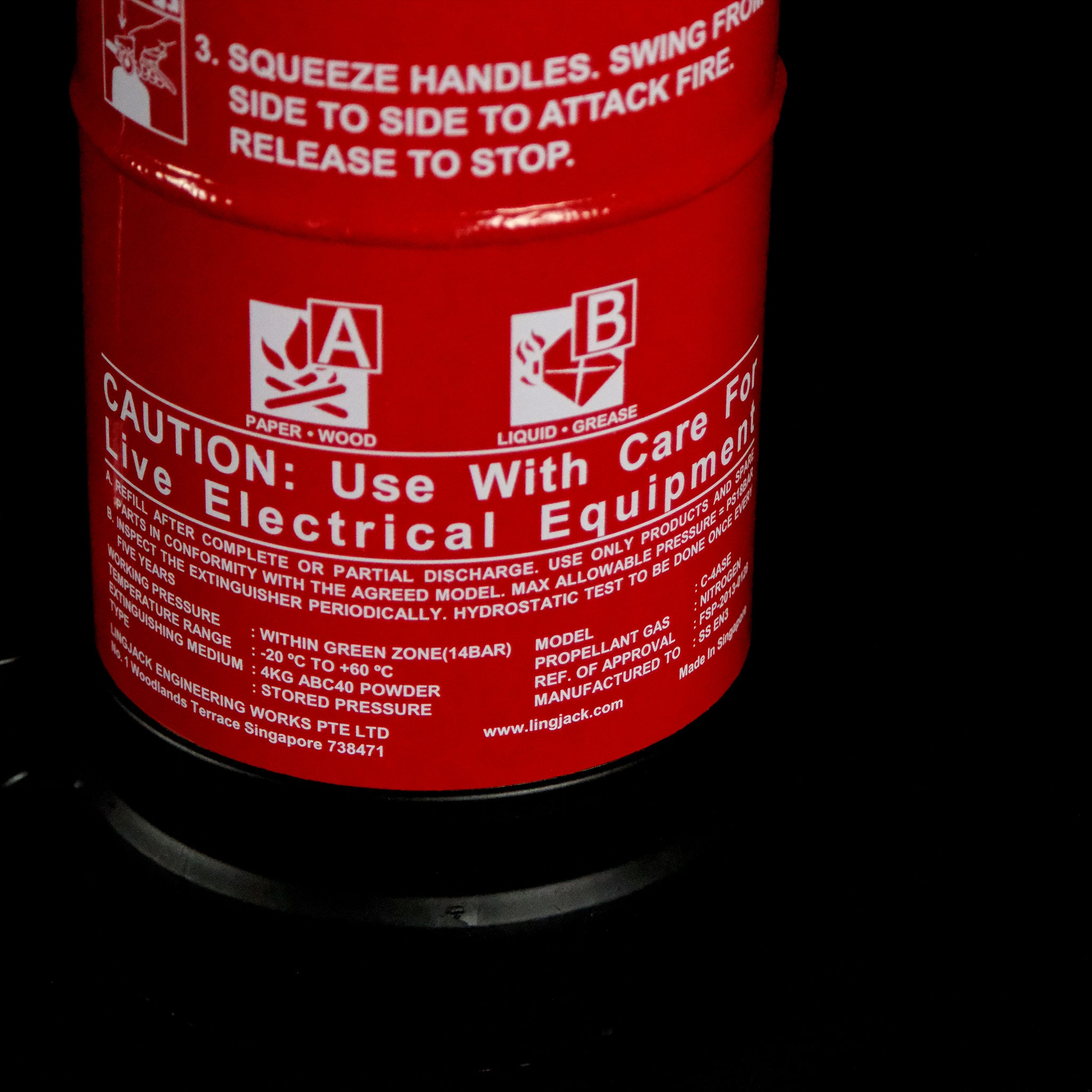 ABC Stored Pressure Fire Extinguisher (4kg) – COMBAT Brand Fire ...