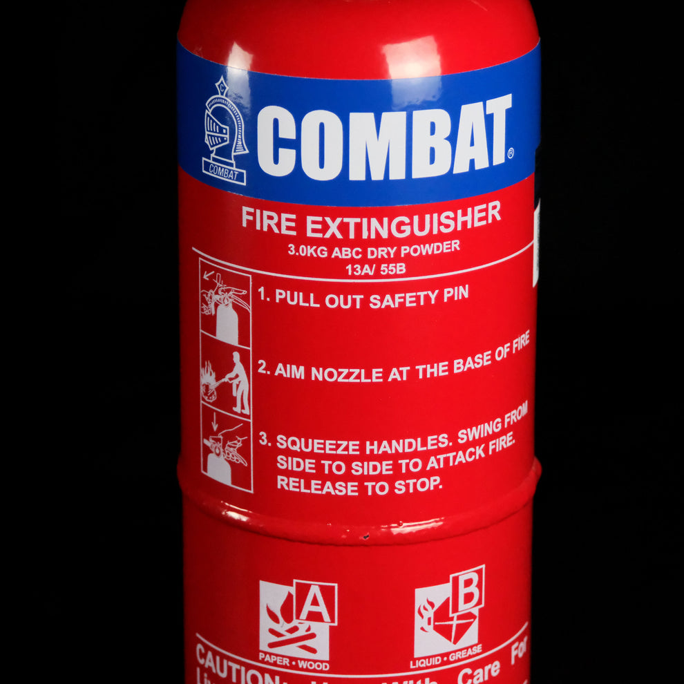 ABC Stored Pressure Fire Extinguisher (3kg) – COMBAT Brand Fire ...